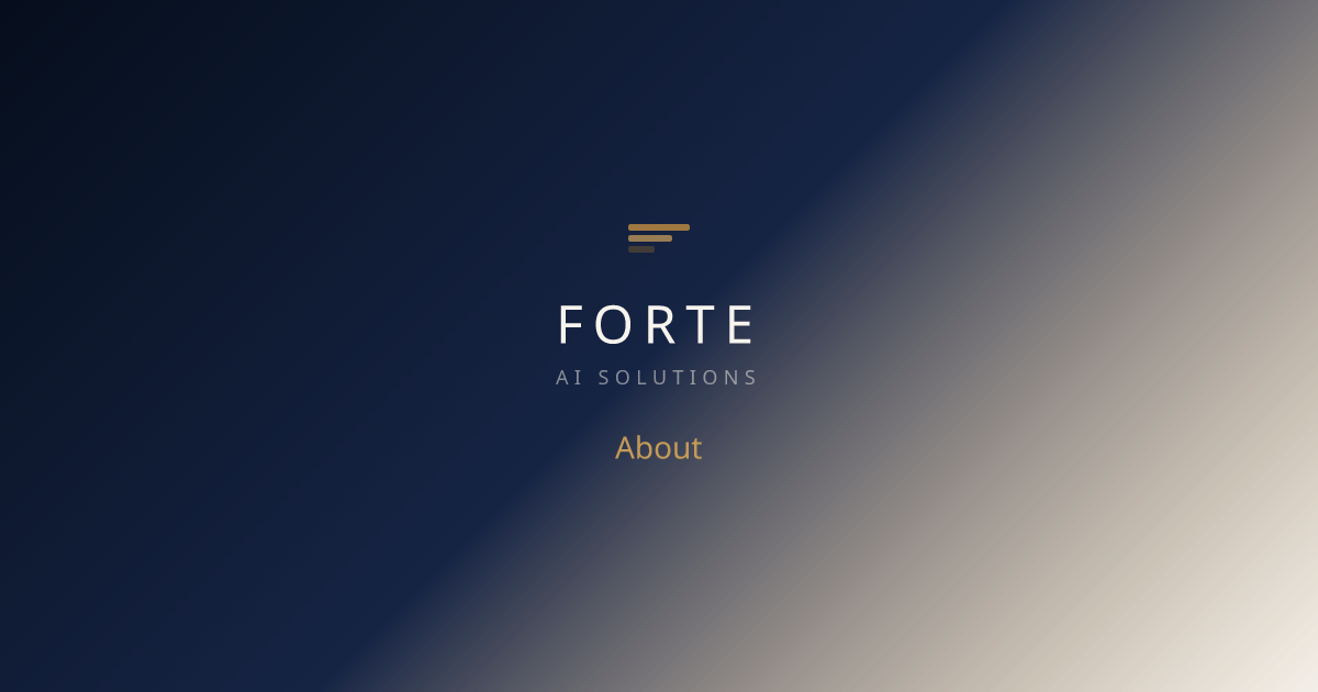 About | Forte AI Solutions | Forte AI Solutions